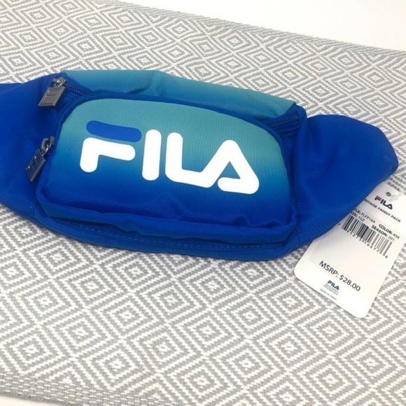 Fila | Bags | Fila Logo Ombre Fanny Pack Cerulean Blue Nwt | Poshmark